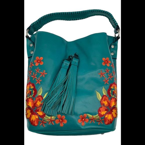 Patricia Nash | Bags | Patricia Nash Embroidered Leather Otavia Bucket ...
